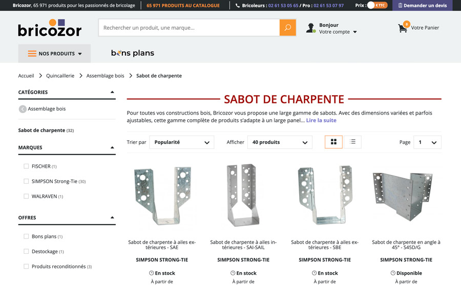Resistance Sabot Charpente